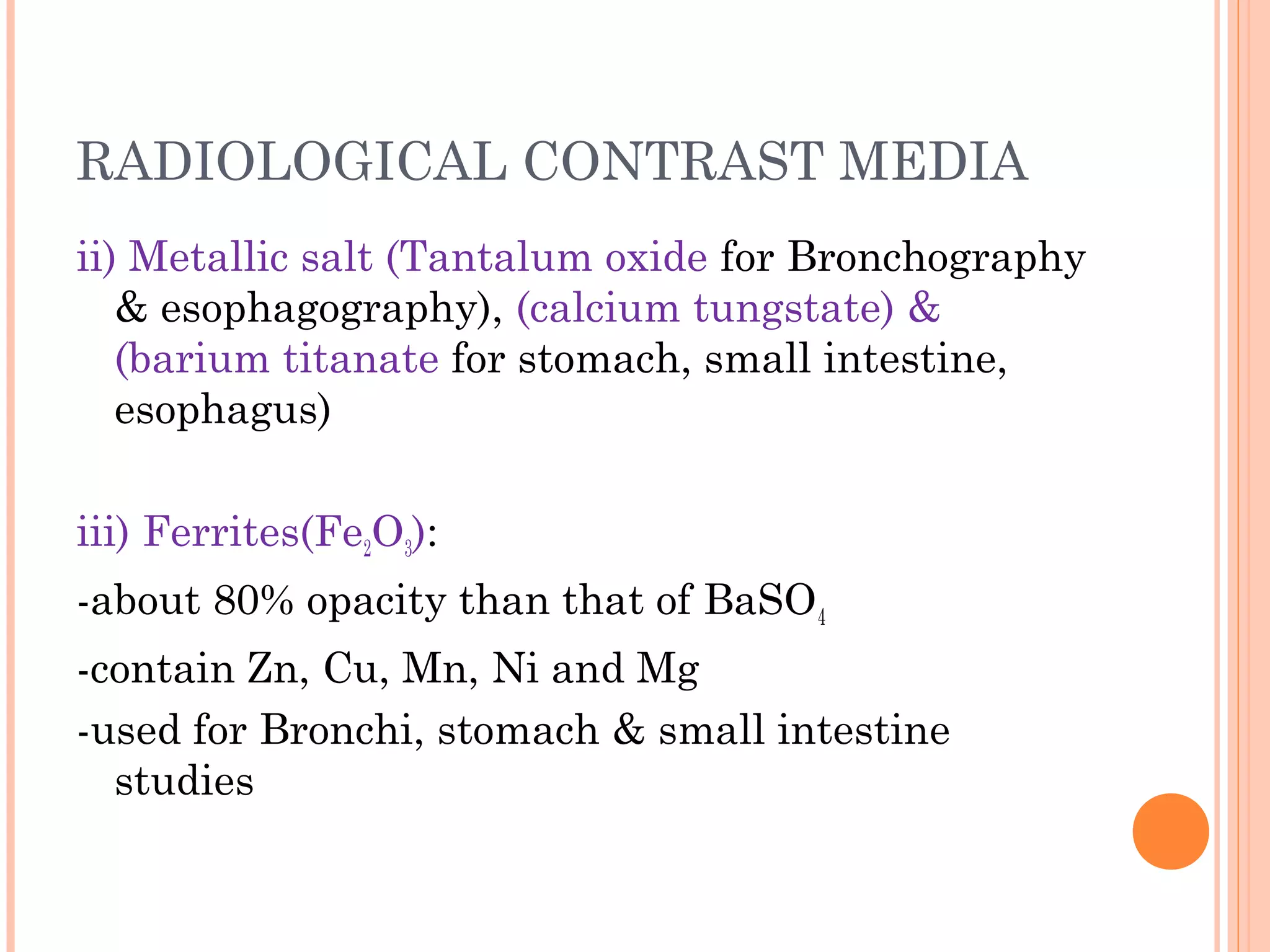 Diagnostic agents | PPT