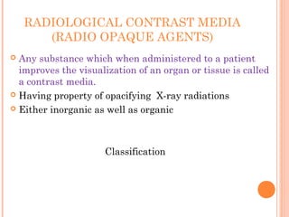 Diagnostic agents | PPT