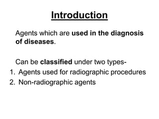 Diagnostic agents dr sachin | PPT