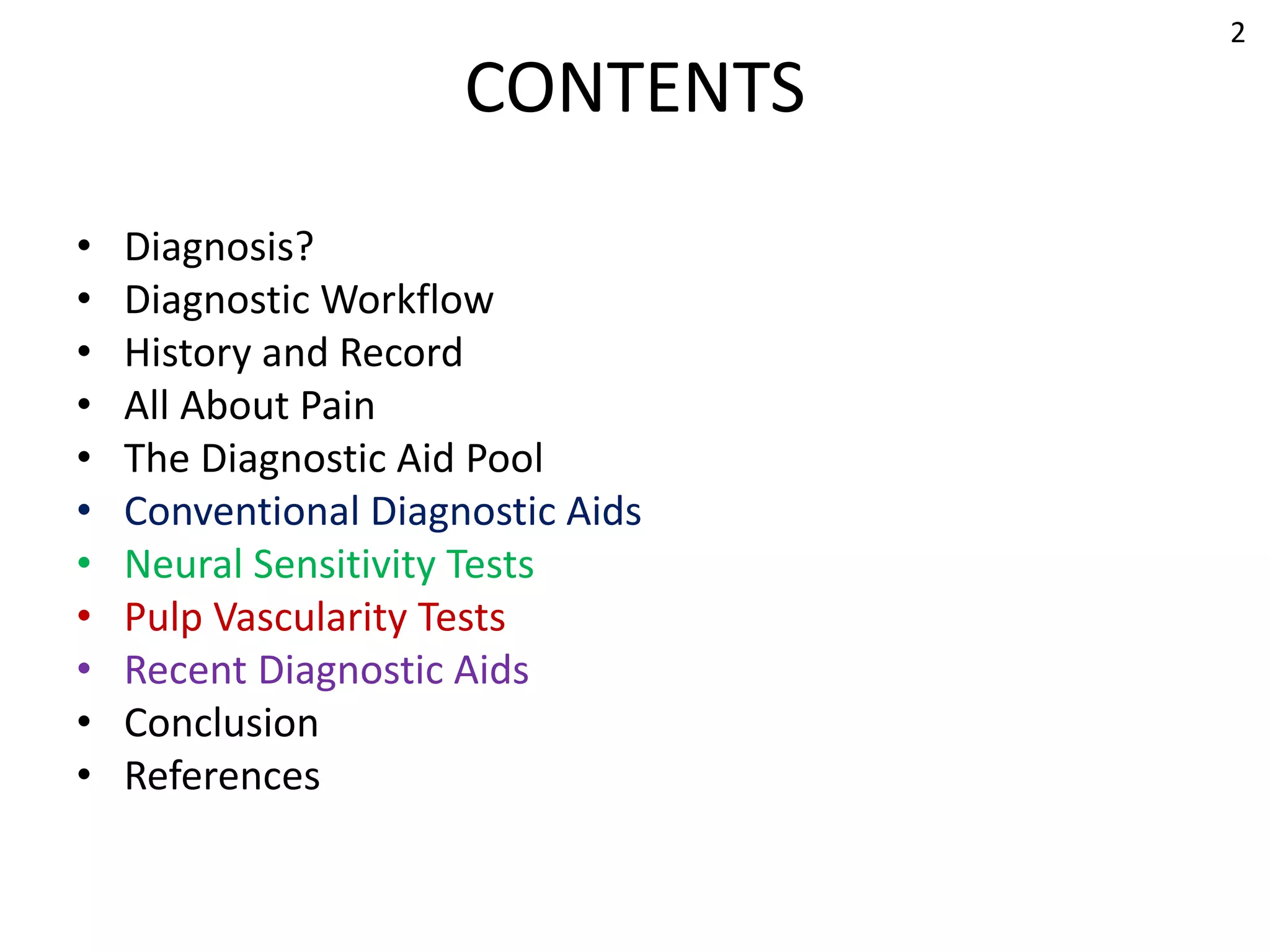 Diagnostic Aids in Endodontics | PPTX