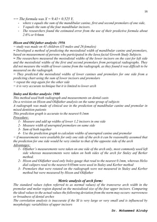 diagnostic aids part 2 study cast, cast analysis.docx | Dental Health ...