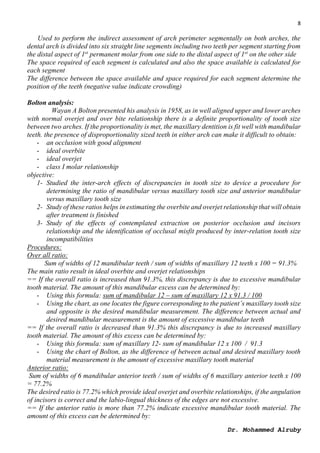 diagnostic aids part 2 study cast, cast analysis.docx | Dental Health ...