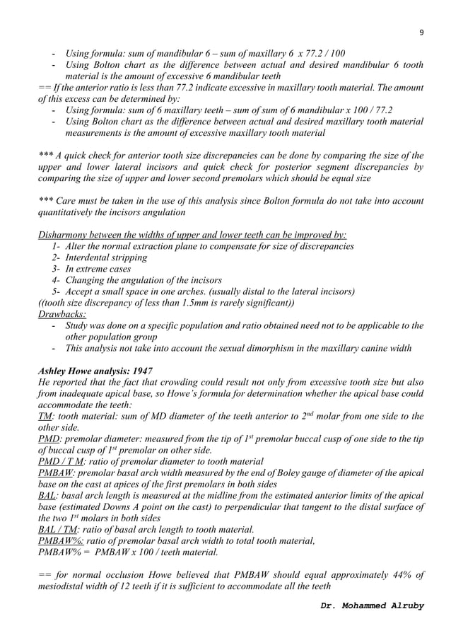 diagnostic aids part 2 study cast, cast analysis.docx | Dental Health ...