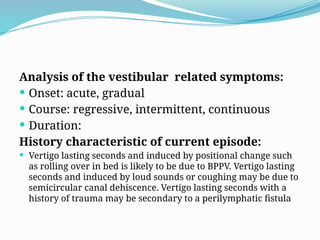 Diagnostic approaches to vestibular disorders.pptx