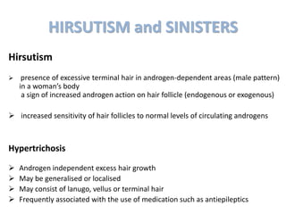 Diagnostic approach to a case of Hirsutism | PPTX