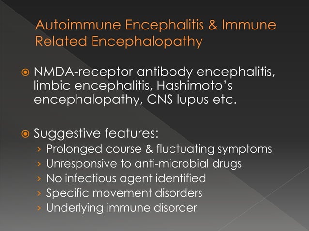 Diagnostic approach to acute encephalopathy | PPT