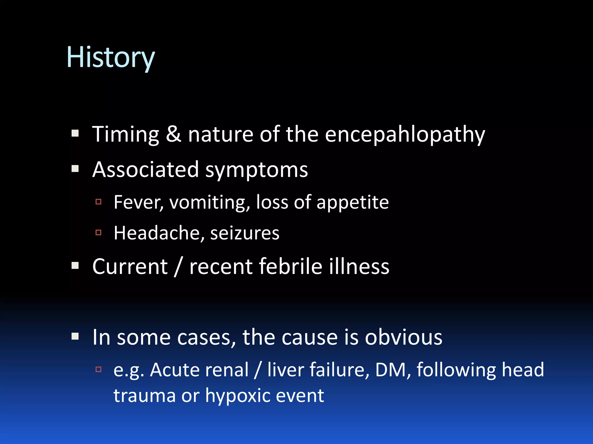 Diagnostic approach to acute encephalopathy | PDF