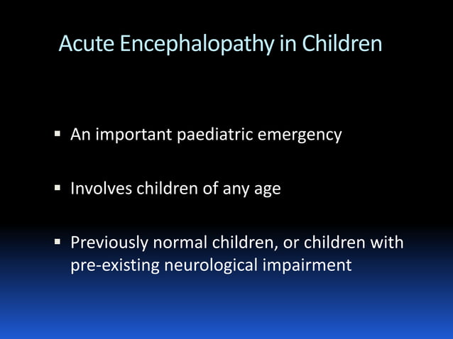 Diagnostic approach to acute encephalopathy | PDF