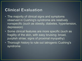 Diagnostic approach to cushing syndrome | PPTX