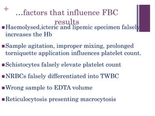 The diagnostic approach to fbc.ppt