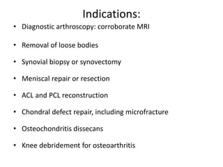 Knee Portal Placement & Diagnostic arthroscopy | PPTX