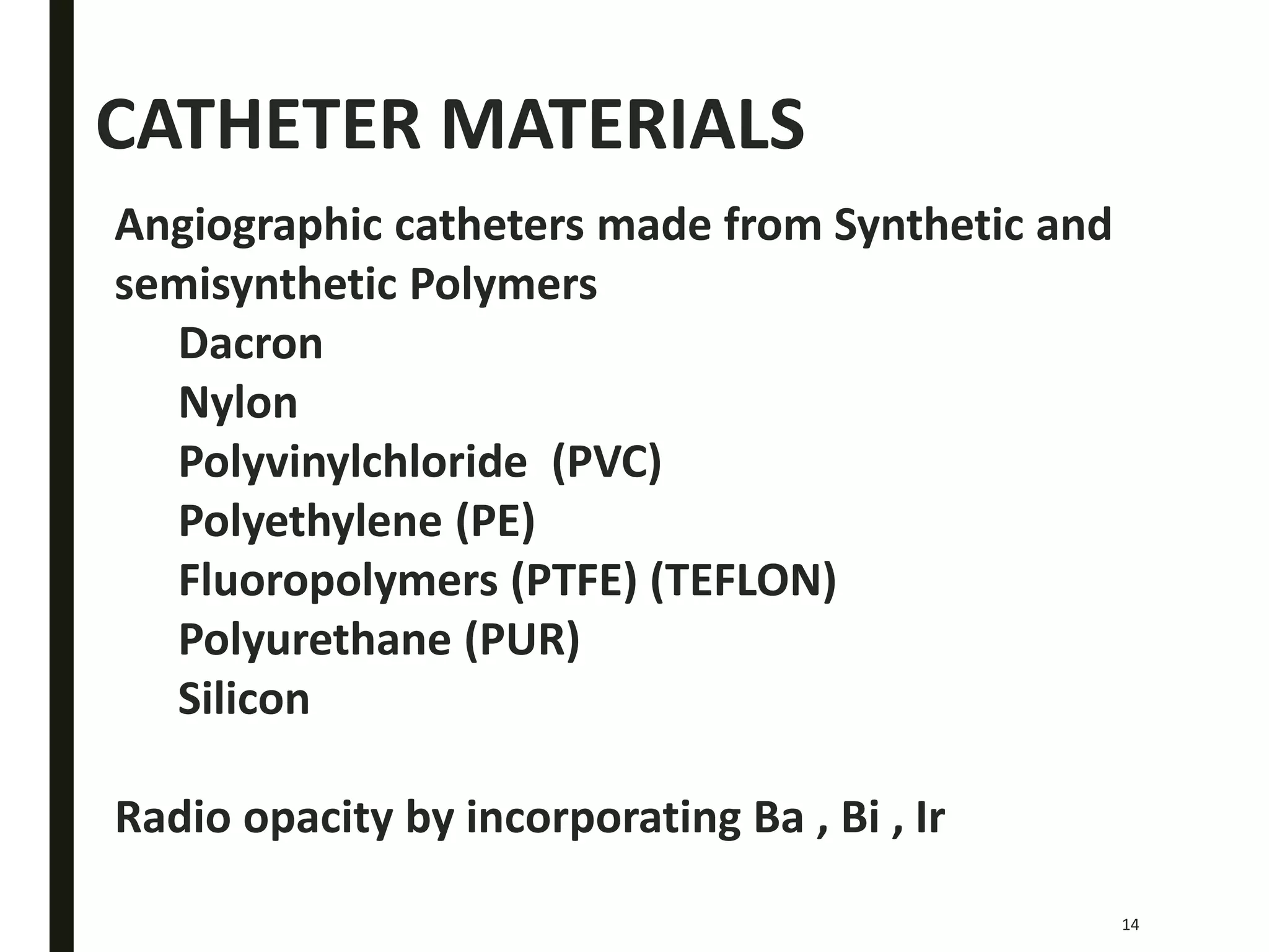 Diagnostic catheters for coronary angiography | PPTX