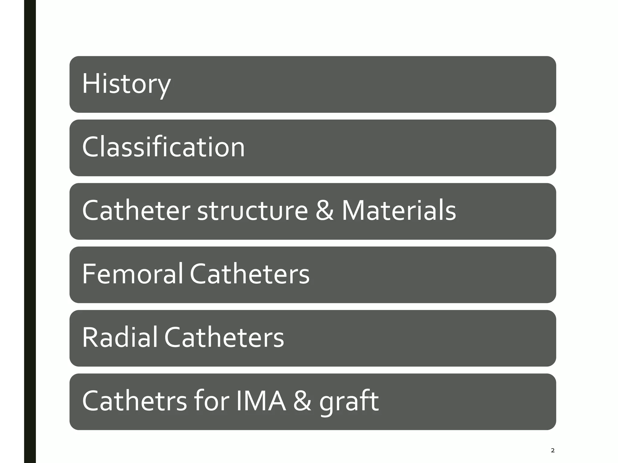 Diagnostic catheters for coronary angiography | PPTX