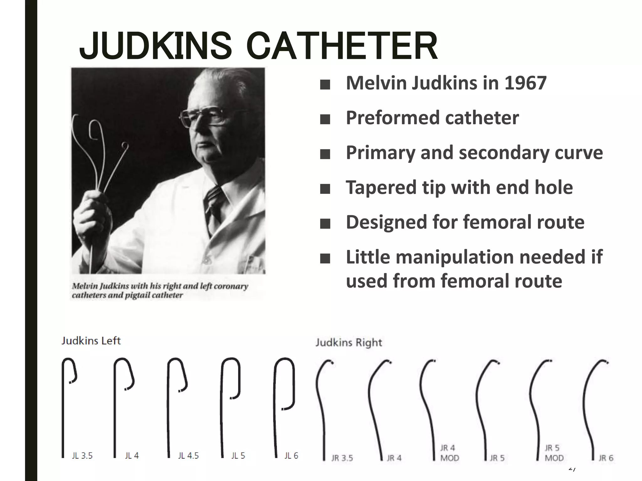 Diagnostic catheters for coronary angiography | PPTX