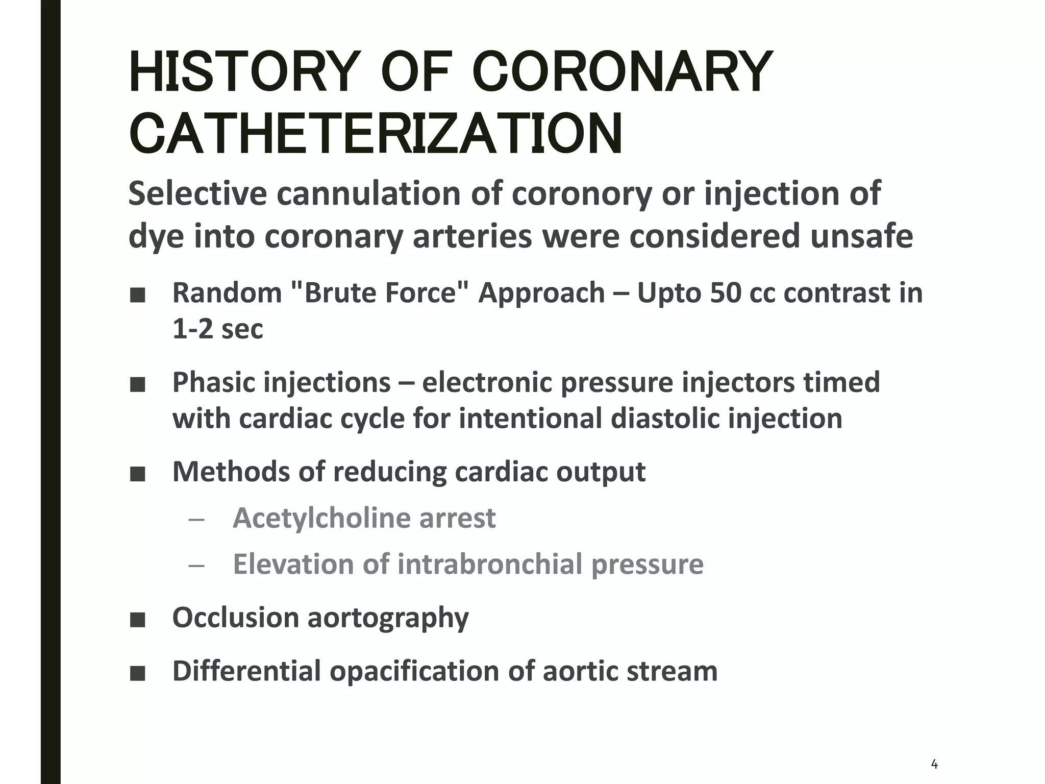 Diagnostic catheters for coronary angiography | PPTX