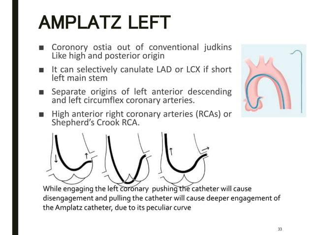 Diagnostic catheters for coronary angiography | PPTX