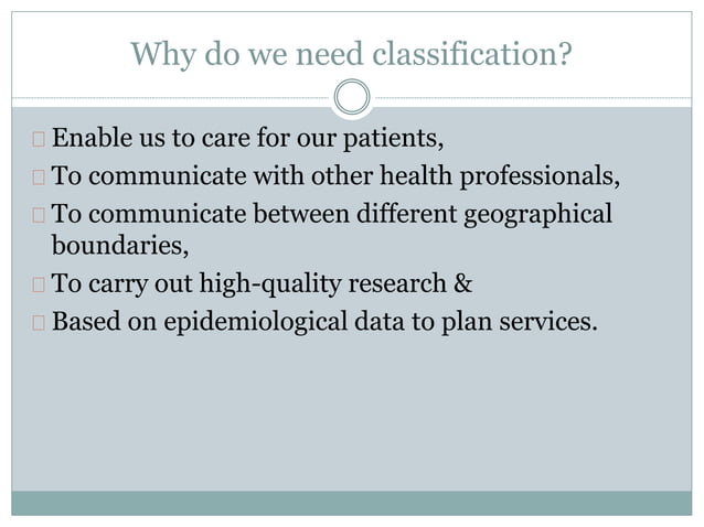 Classification of Psychiatric disorders | PPTX