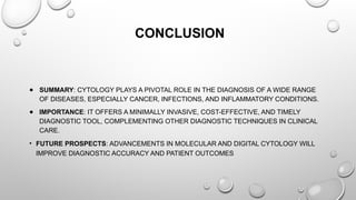 DIAGNOSTIC CYTOLOGY BY Dr.POOJA.pptx for pathology postgraduates | PPTX