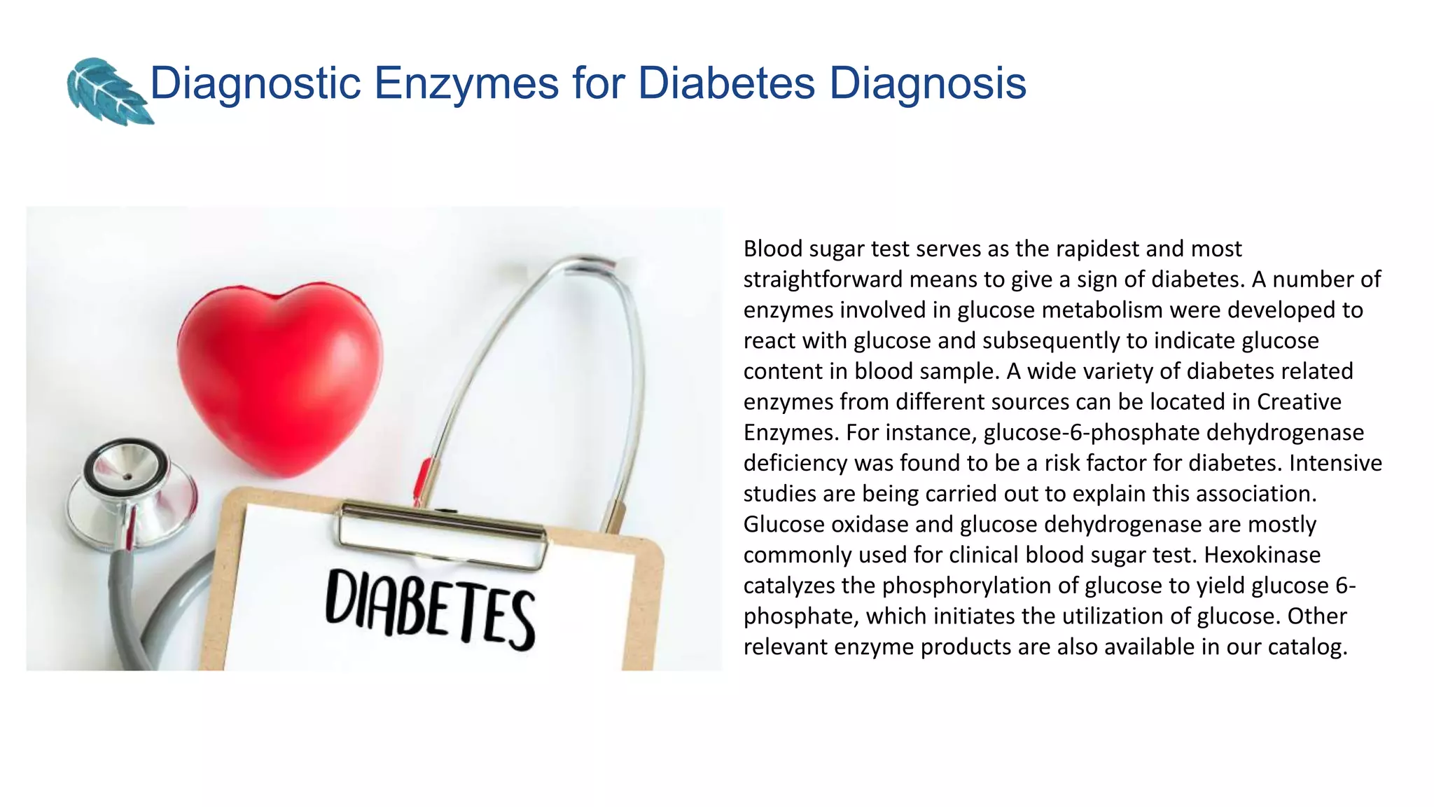 Diagnostic enzymes | PPTX