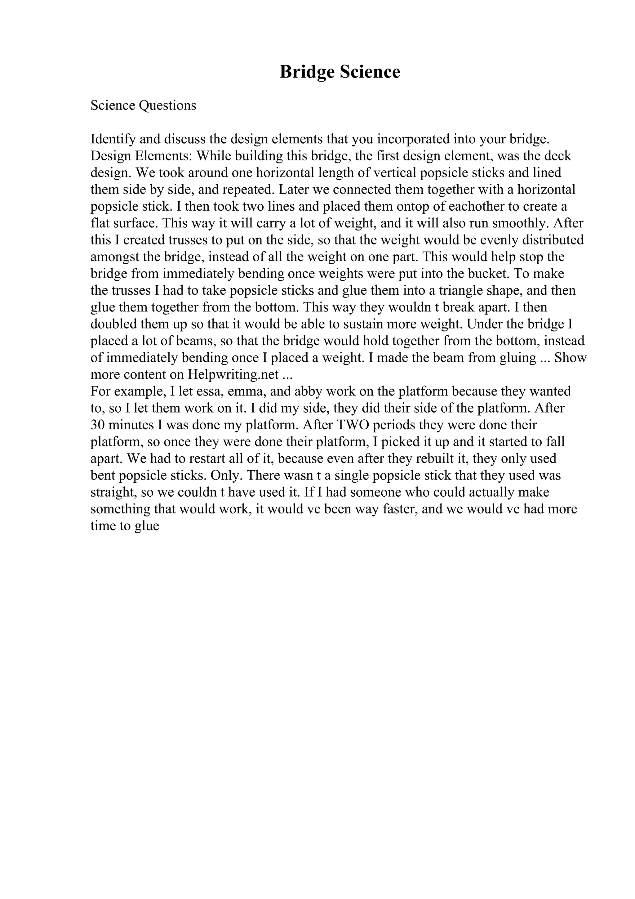 Diagnostic Essay Example | PDF