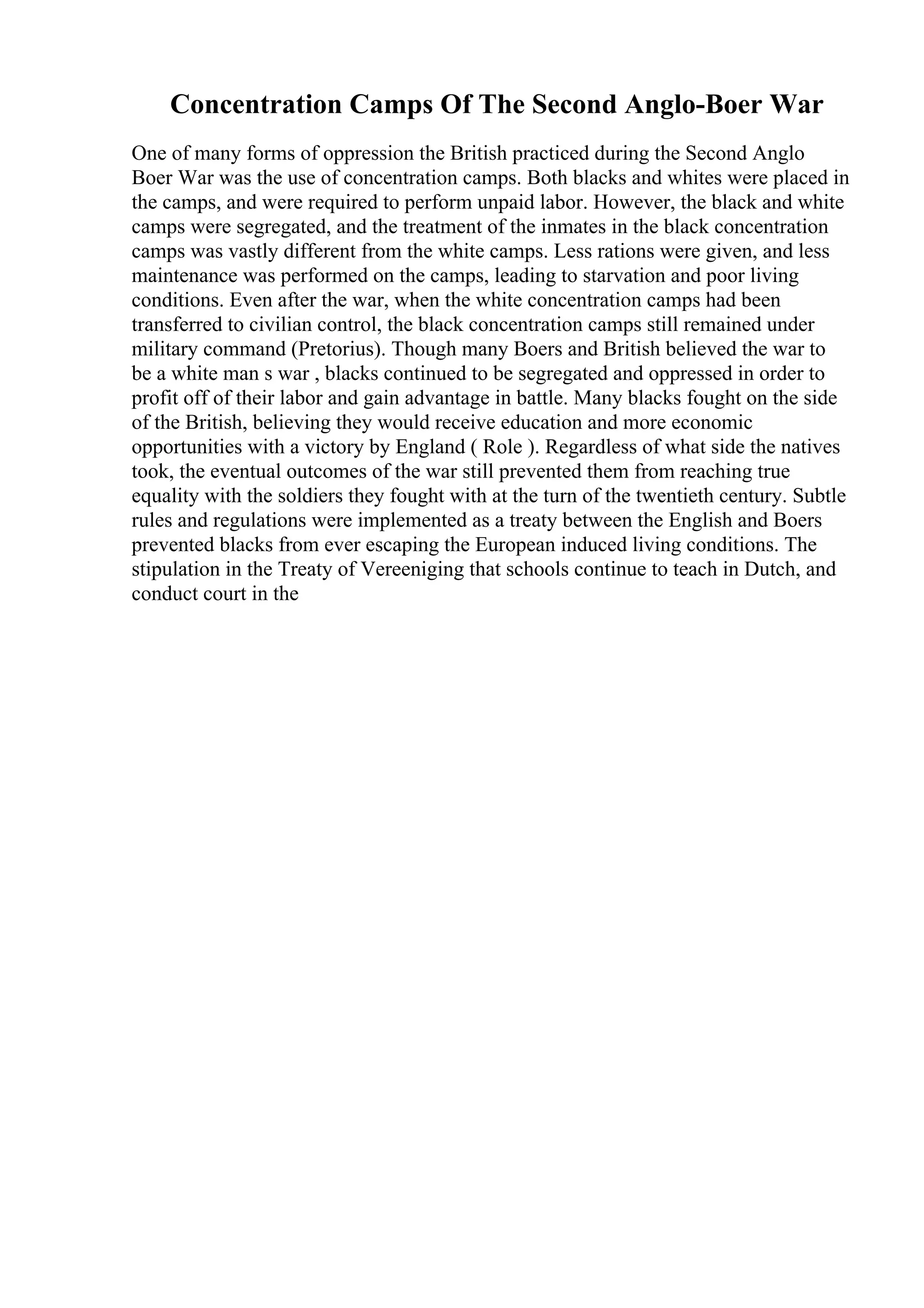 Diagnostic Essay Example | PDF