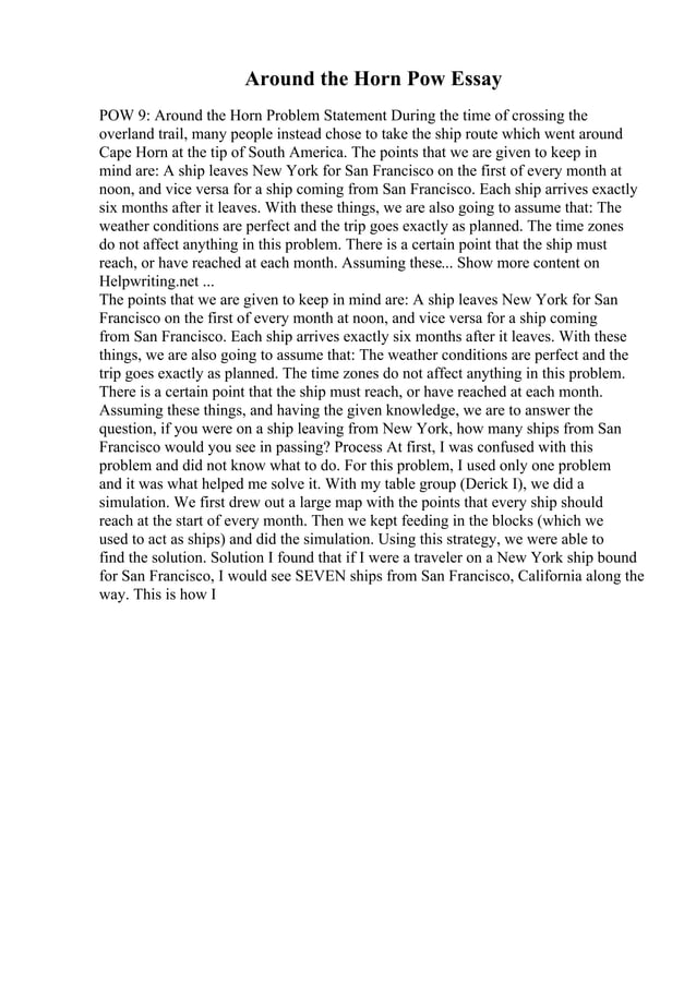 Diagnostic Essay Example | PDF