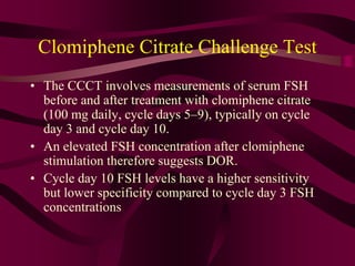 Diagnostic evaluation of the infertile female | PPTX