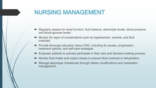 Chronic Kidney Disease Nursing case presentation | PPTX