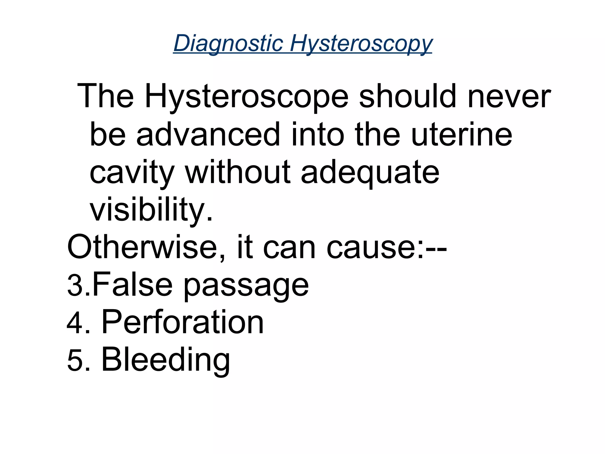 Diagnostic Hysteroscopy Patel | PPT