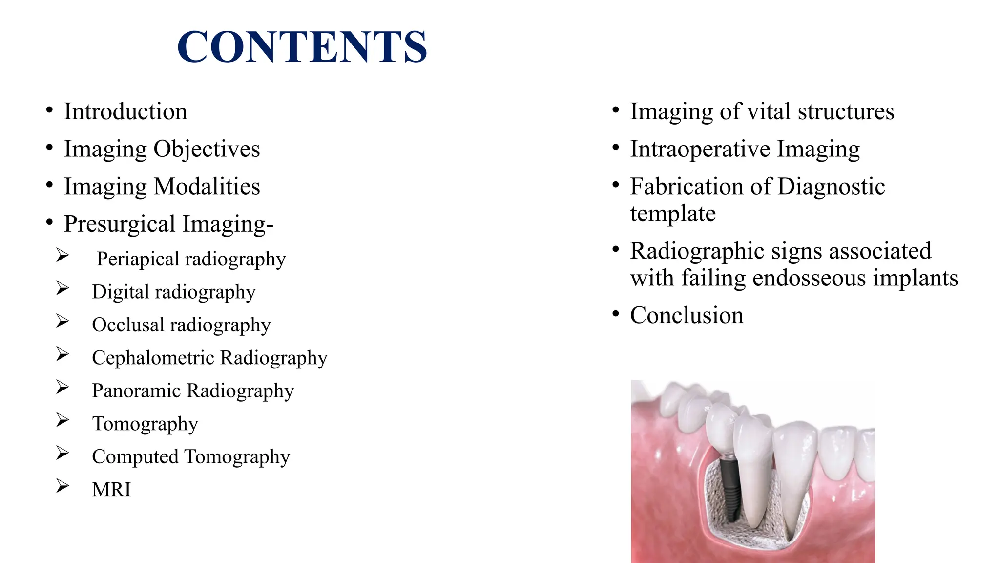 Diagnostic Imaging and Techniques for implant patients - Dr Smijal Gopalan Marath - Specialist ...