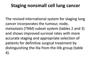 Diagnostic imaging of lung cancer | PPT