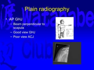 Diagnostic imaging of the shoulder - Chris Roberts | PPT