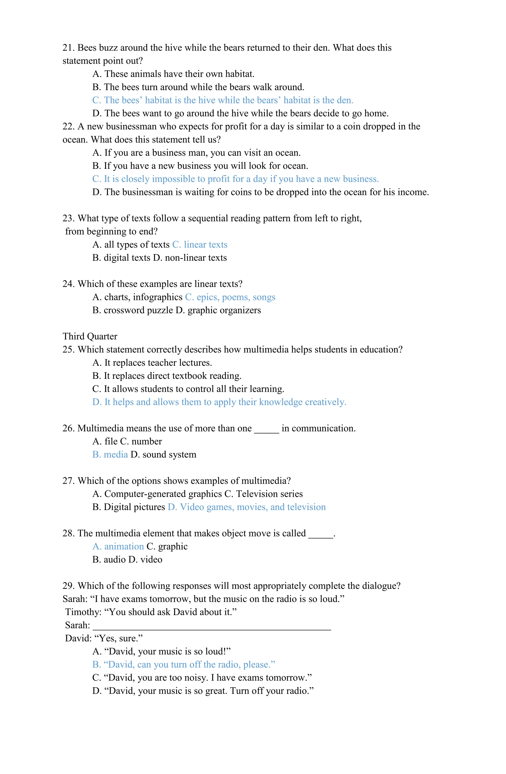 DIAGNOSTIC IN ENGLISH GRADE 7 WITH ASNWER KEY.docx