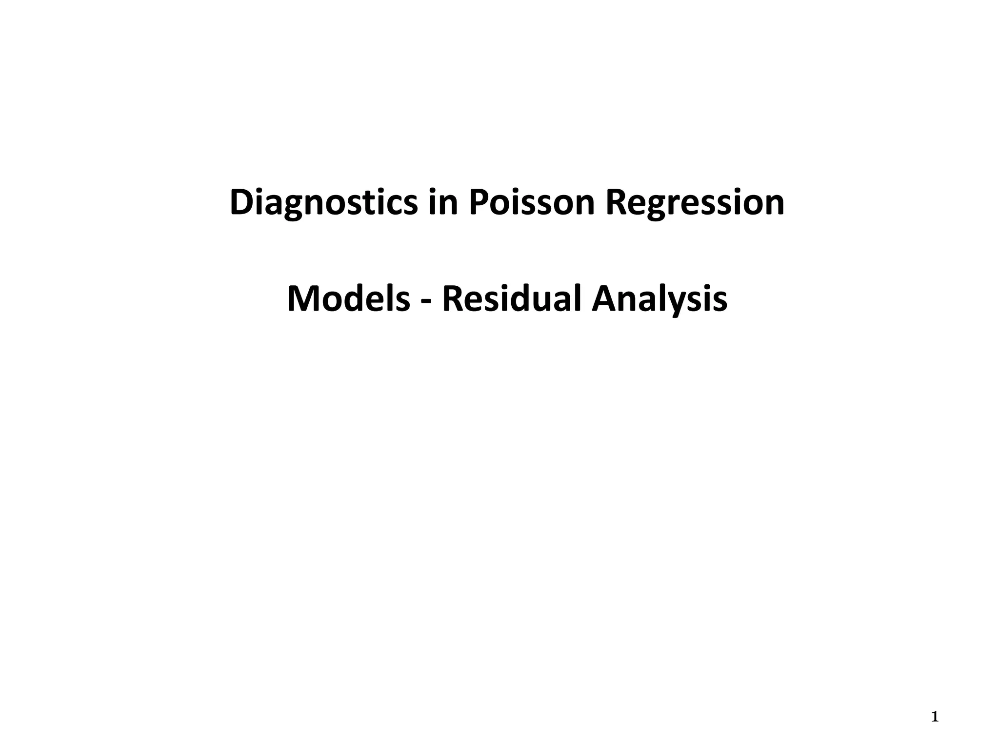 Diagnostic in poisson regression models | PPT Diagnostic in poisson regression models | PPT