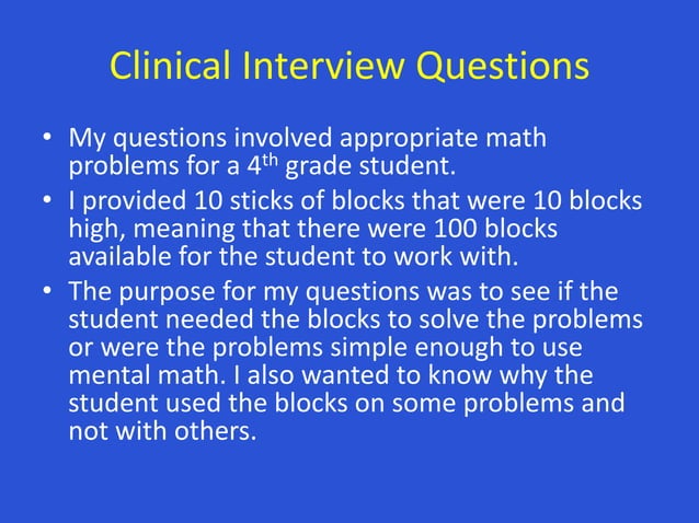 Diagnostic Interview | PPT