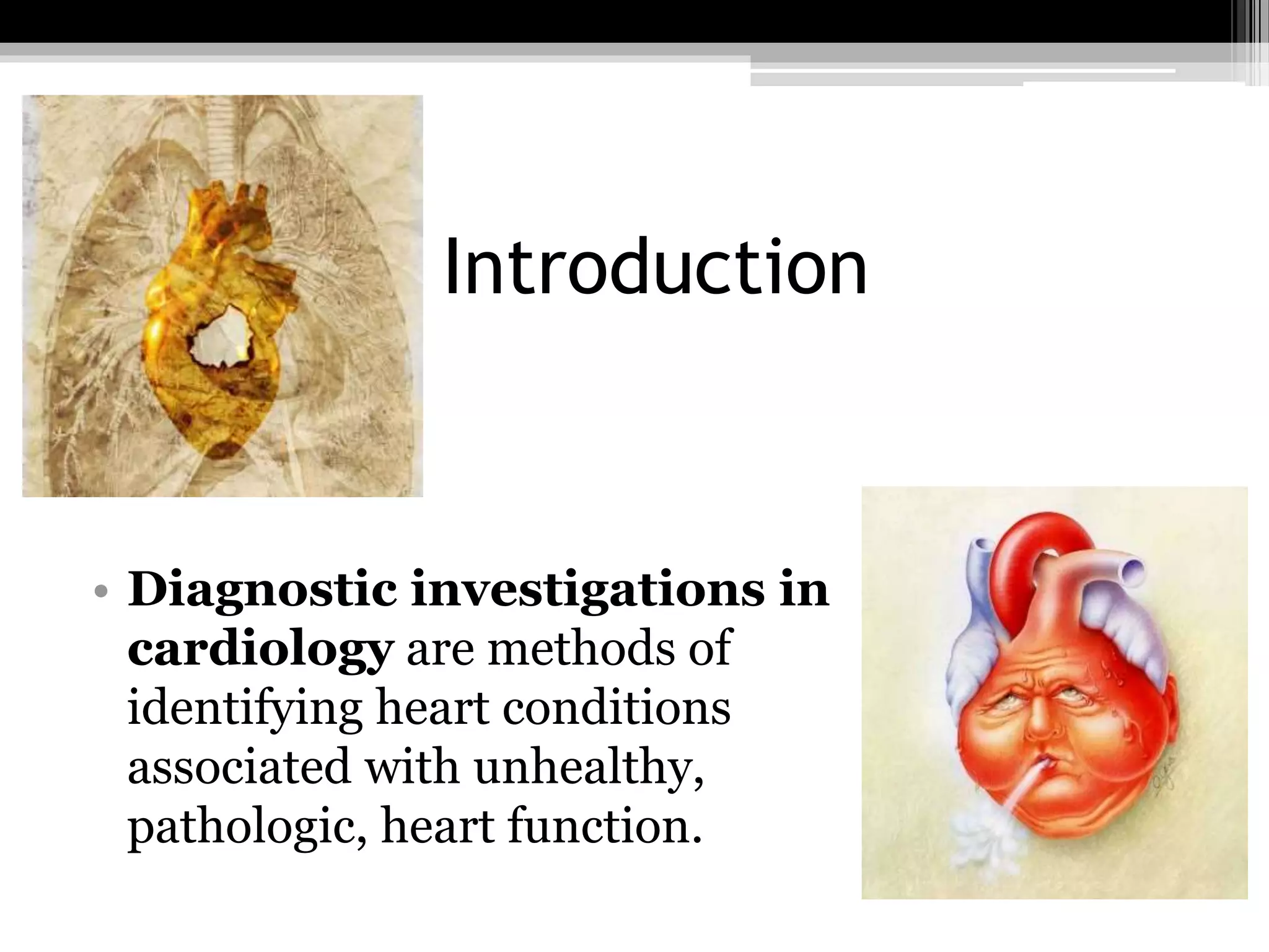 Diagnostic Investigations of Cardiovascular System | PPTX