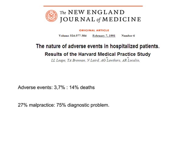 Diagnostic error in Medicine | PPT