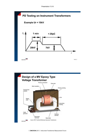 Diagnostic measurements on instrument transformers | PDF