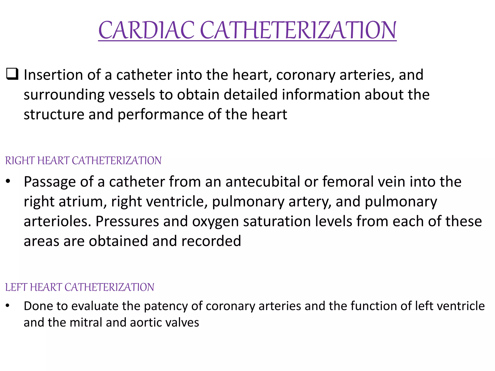 Diagnostic measures in cardiology | PPTX