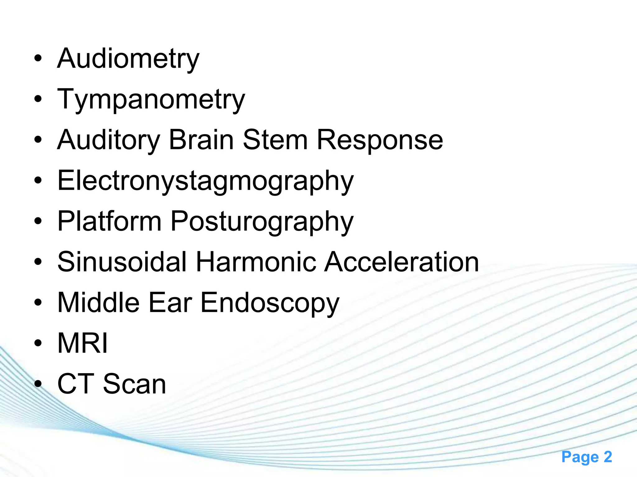 Diagnostic measures of ear | PPTX