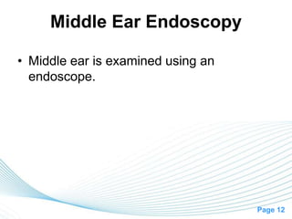 Diagnostic measures of ear | PPTX