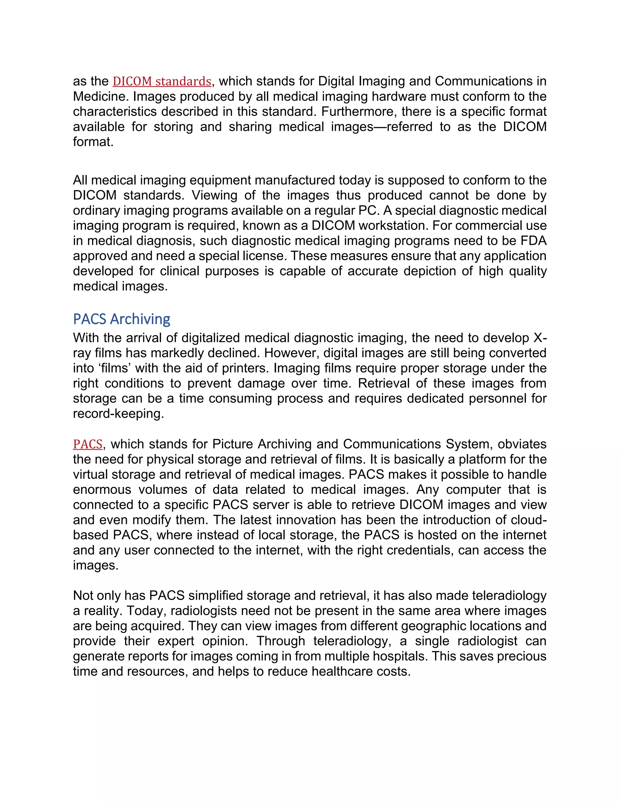 Diagnostic medical imaging | PDF