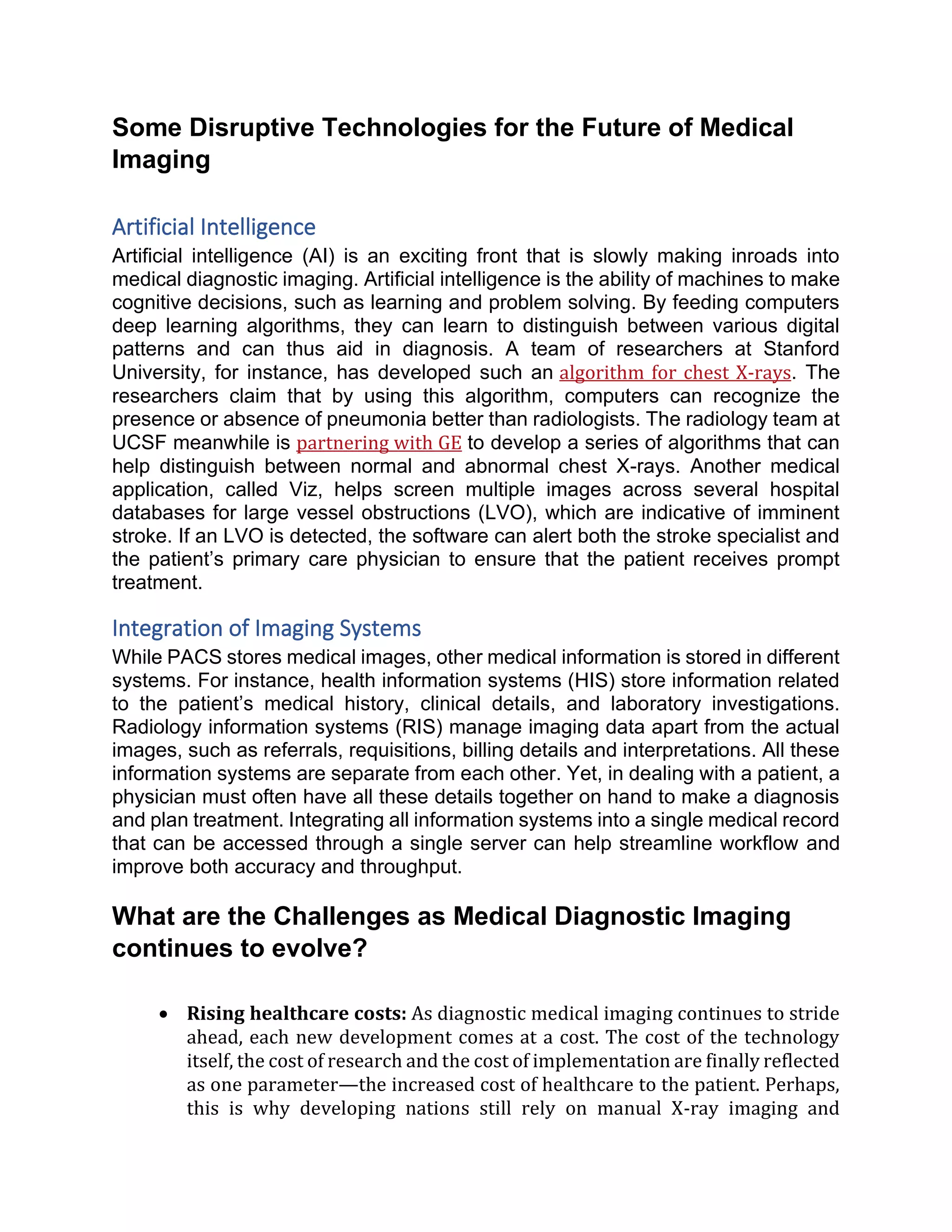 Diagnostic medical imaging | PDF