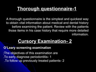 Diagnostic methods for detecting periodontal diseases | PPT