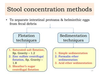 Diagnostic methods in intestinal parasites | PPTX