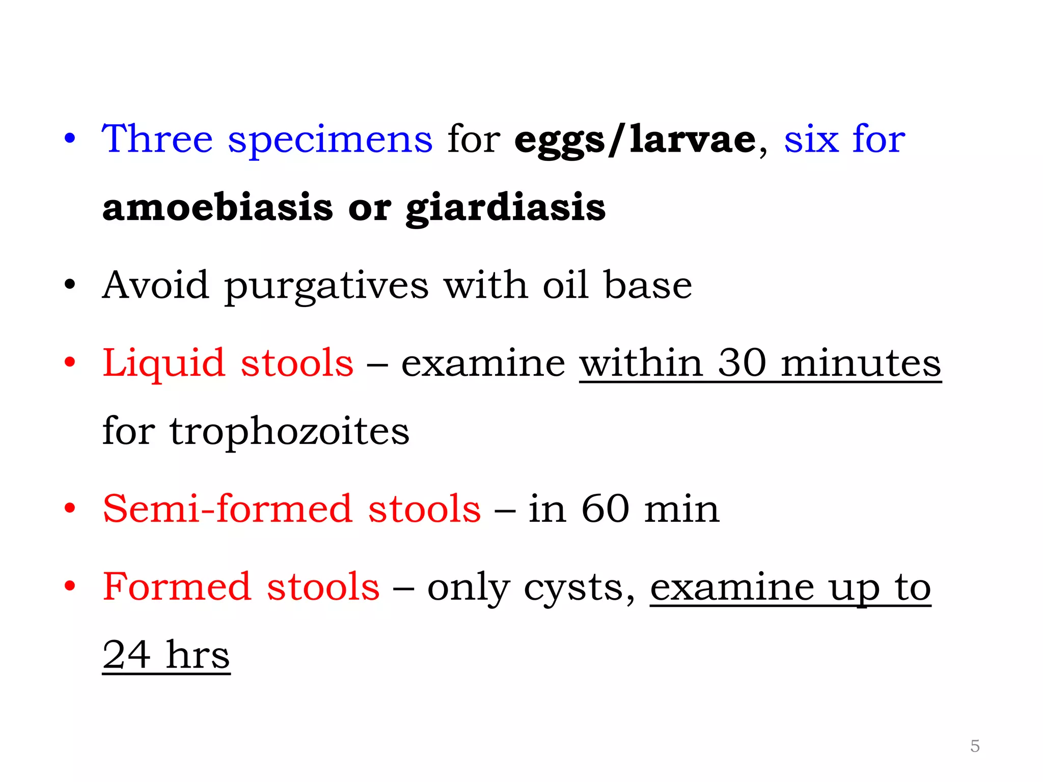 Diagnostic methods in intestsinal parasites | PPTX
