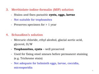 Diagnostic methods in intestsinal parasites | PPT