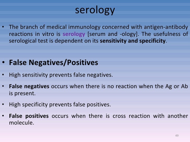 Serology Test List