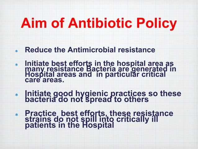 Diagnostic microbiology in Antibiotic policy | PPTX
