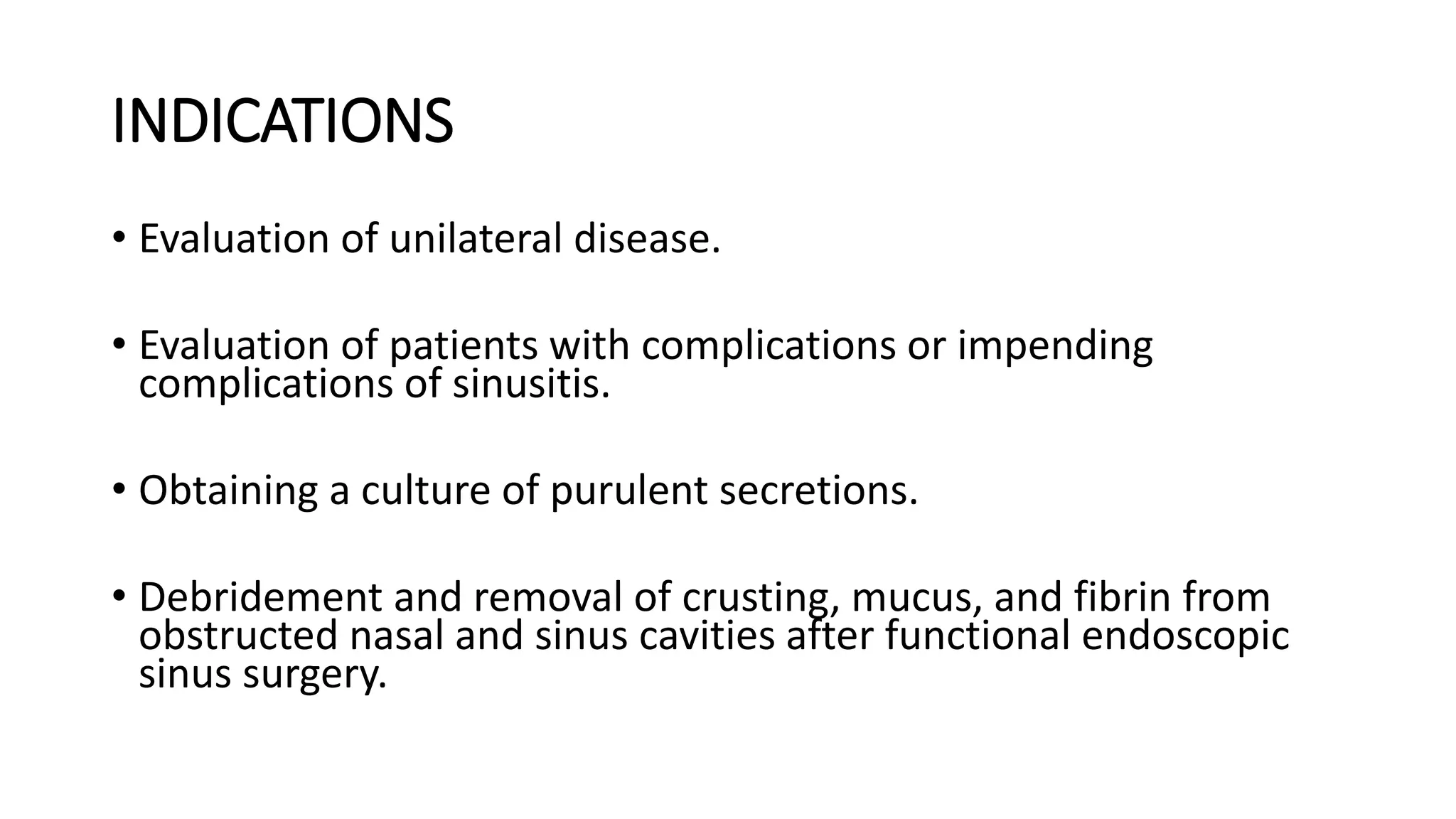 Diagnostic nasal endoscopy | PPTX